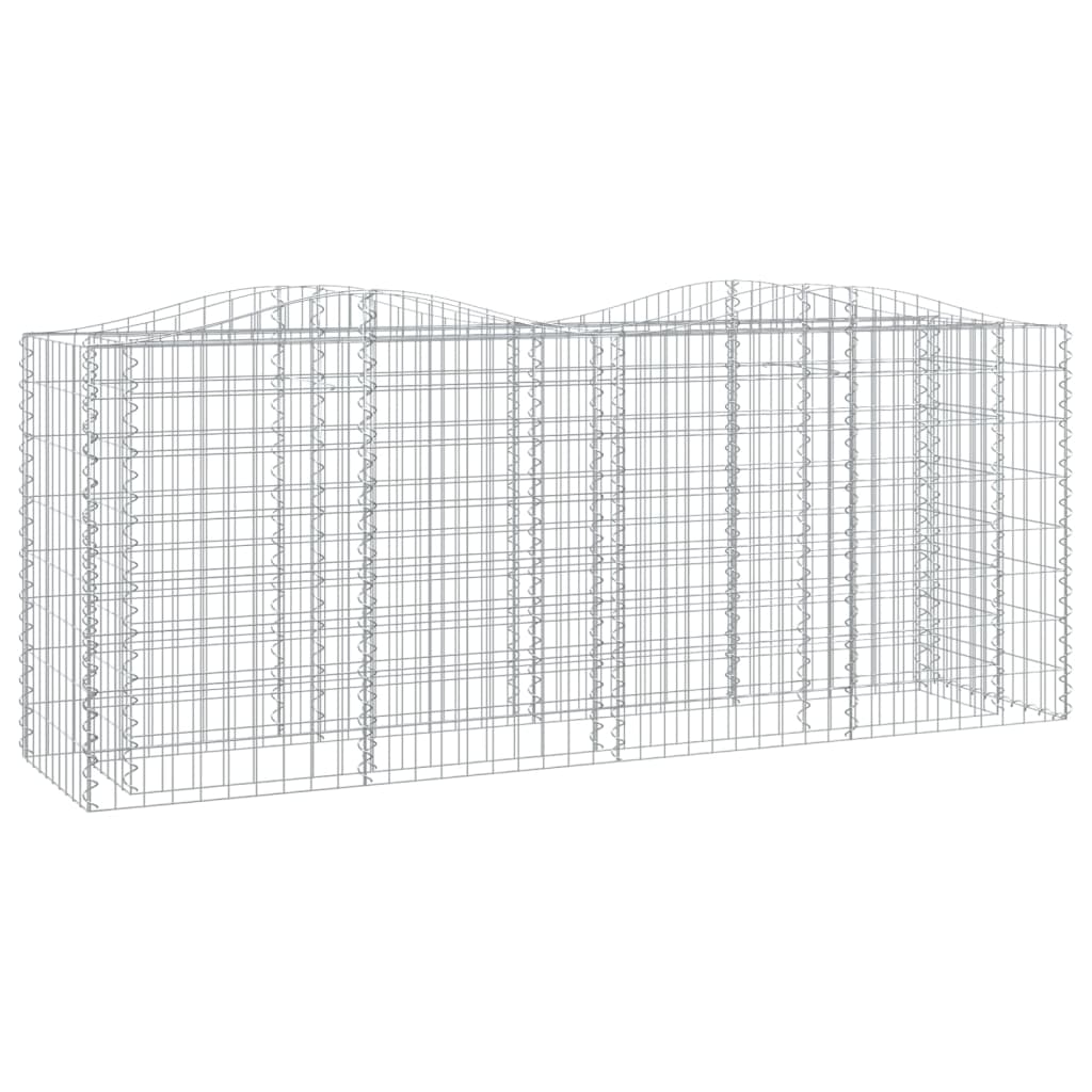 vidaXL Lučna gabionska povišena gredica 200x50x100cm pocinčano željezo ...